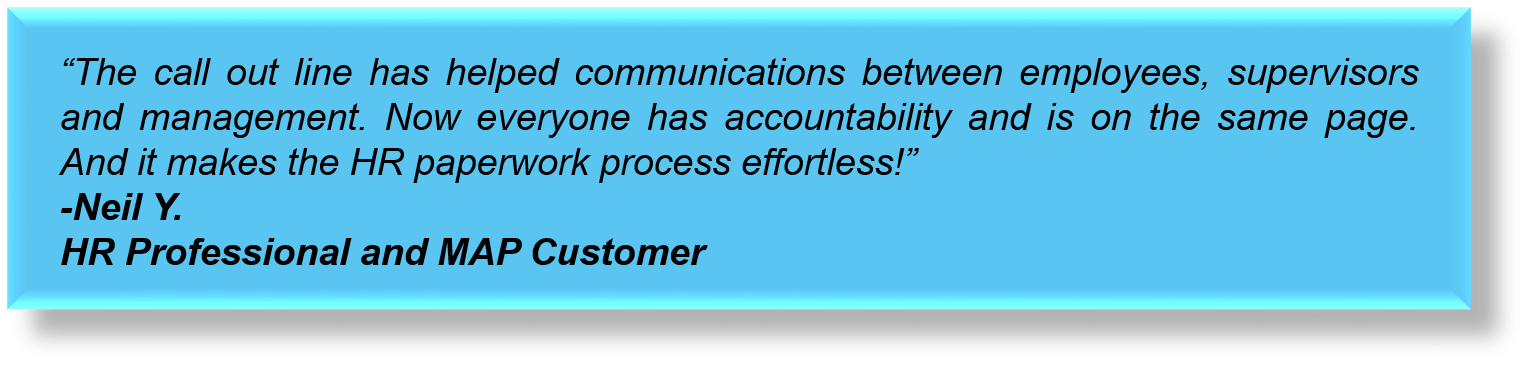 Employee Call-Off Hotline & Absence Management Solutions | MAP ...